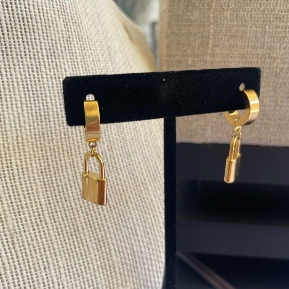 Jewelry | Hoop Padlock 14k Gold Filled Lock | Poshmark
